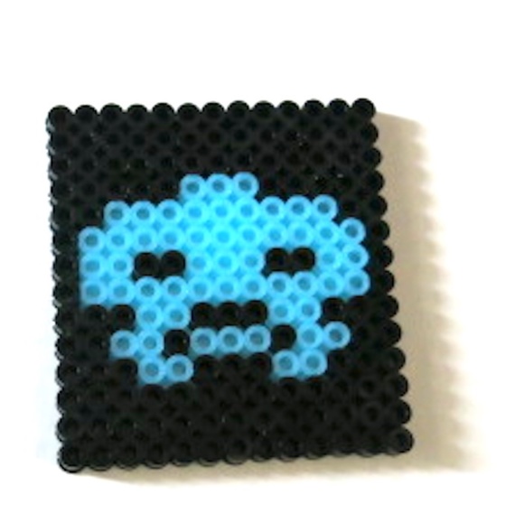 Perler Beads | Other | Perler Glow In The Dark Spacer Invaders Coasters ...